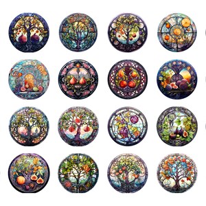 Stained Glass Figs Clipart, Figs and Fruit, Mandala Watercolor Clipart ...