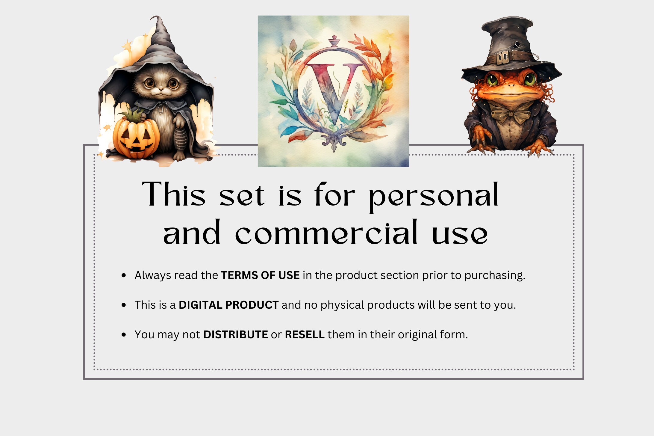 75 PNG Spooky Animals Clipart Bundle, Fantasy Cute and Scary Halloween ...