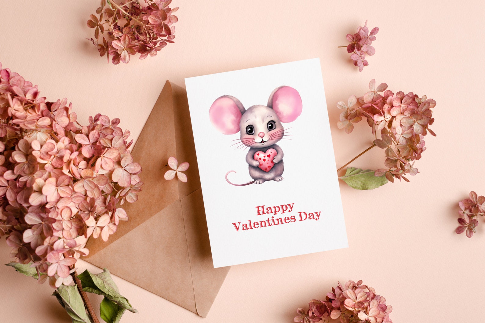 70 PNG Cute Mice, Valentines Day, Watercolor Clipart Bundle ...