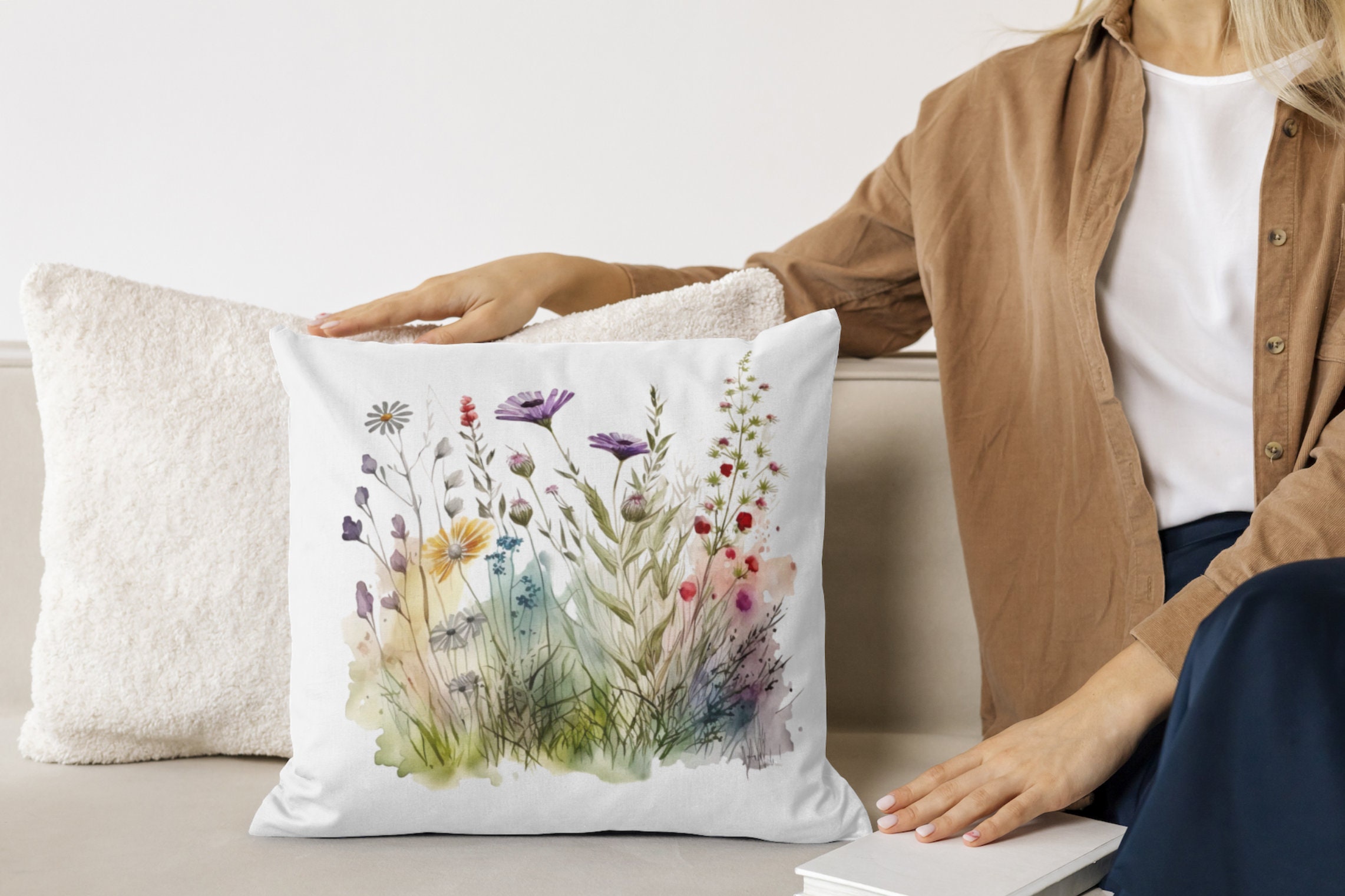 50 Watercolor Meadow Flowers Floral Clipart Bundle Floral - Etsy