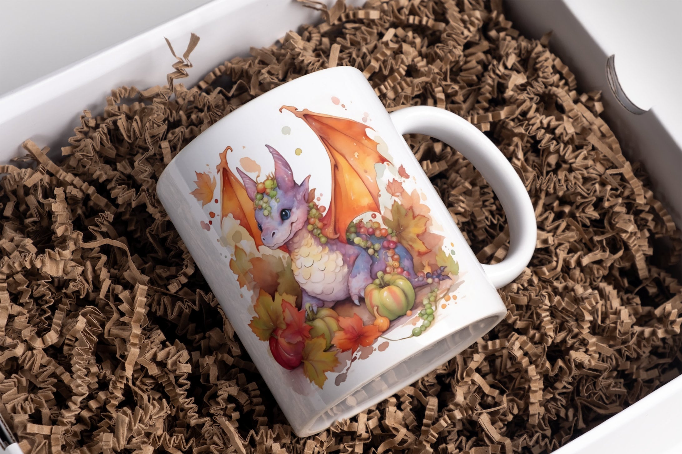80 PNG Fall / Autumn Dragons Clipart, Fantasy Watercolor Dragons ...