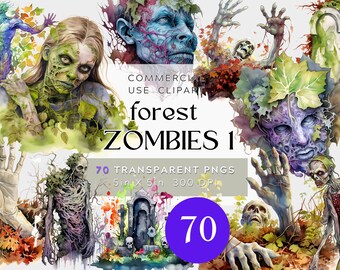 Baby Zombie Clipart Bundle Transparent Background Clipart - Etsy