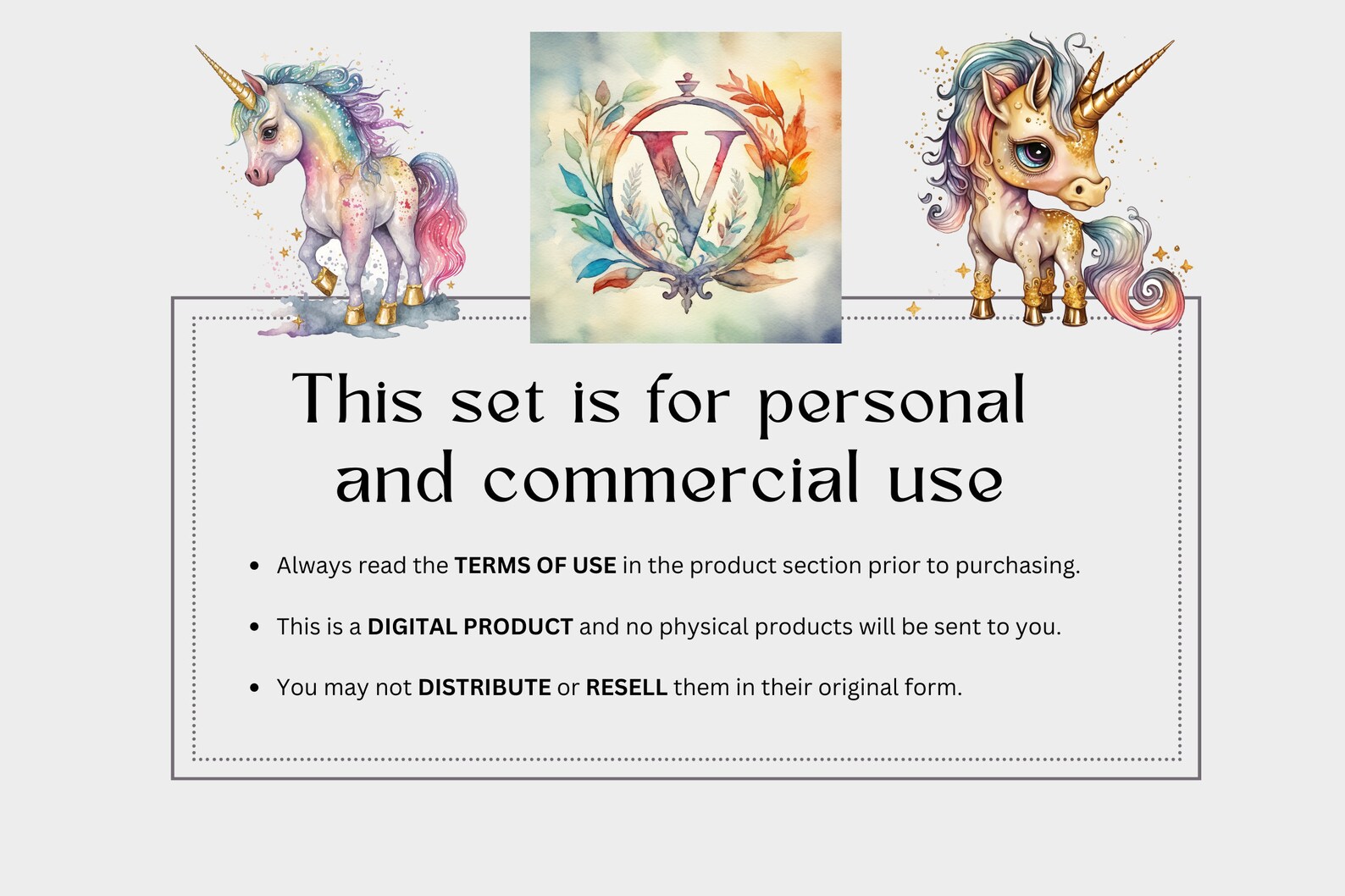 90 PNG Watercolor Gold Unicorn Clipart, Fantasy Colorful Unicorns ...