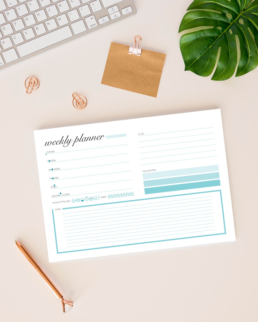 WEEKLY PLANNER A3 - Etsy