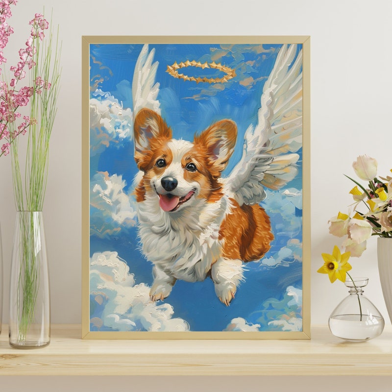 Corgi Angel - Etsy