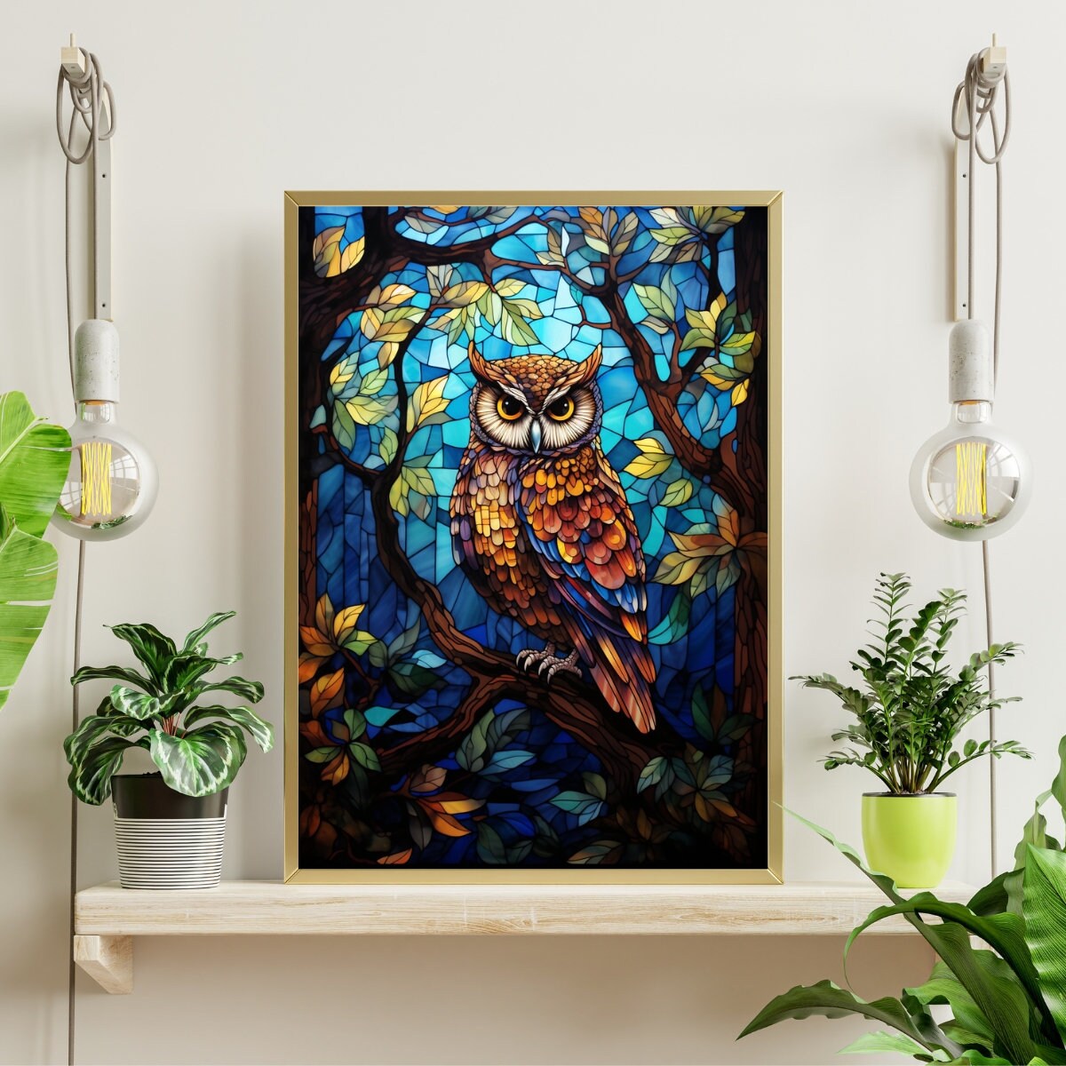 Stained Glass Owl Jigsaw Puzzle 300/500/1000 Piece - Etsy