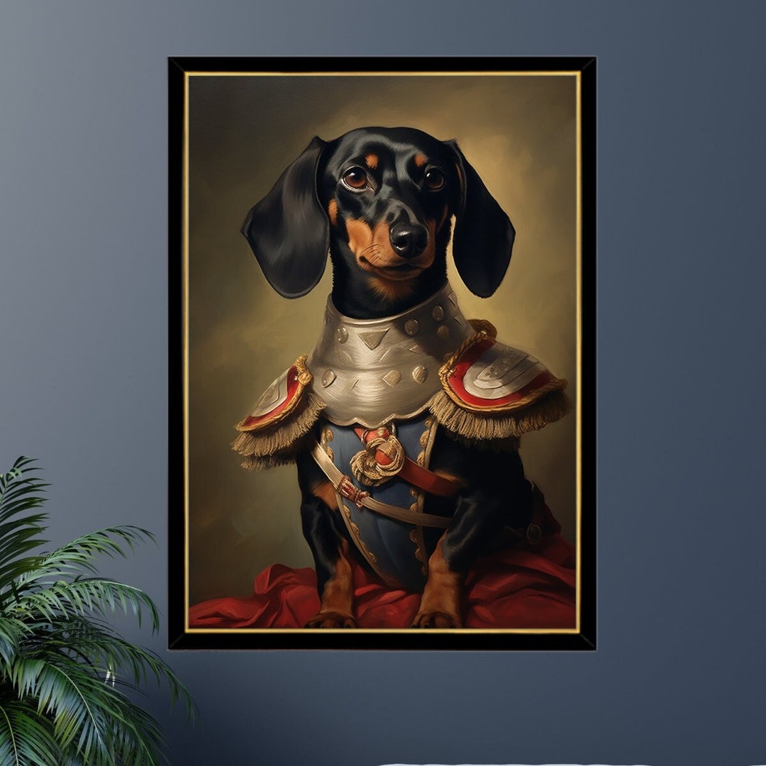 Dachshund Royal Prince Jigsaw Puzzle 300/500/1000 Piece - Pet Royal Portrait Gift for Dachshund ...