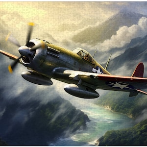 WWII Fighter Aircraft Jigsaw Puzzle 300/500/1000 Piece - Etsy