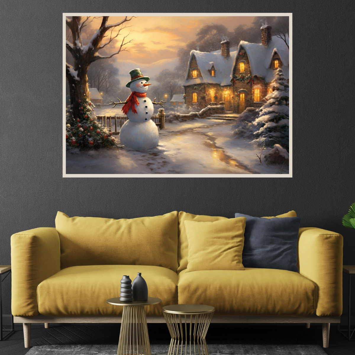 Happy Snowman Jigsaw Puzzle 300/500/1000 Piece, Holiday Puzzle for ...