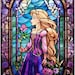 Stained Glass Princess Rapunzel Jigsaw Puzzle 300/500/1000 Piece - Etsy