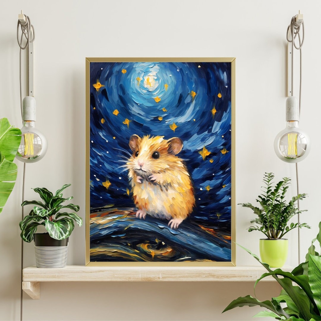 Starry Night Hamster Jigsaw Puzzle 300/500/1000 Piece - Etsy