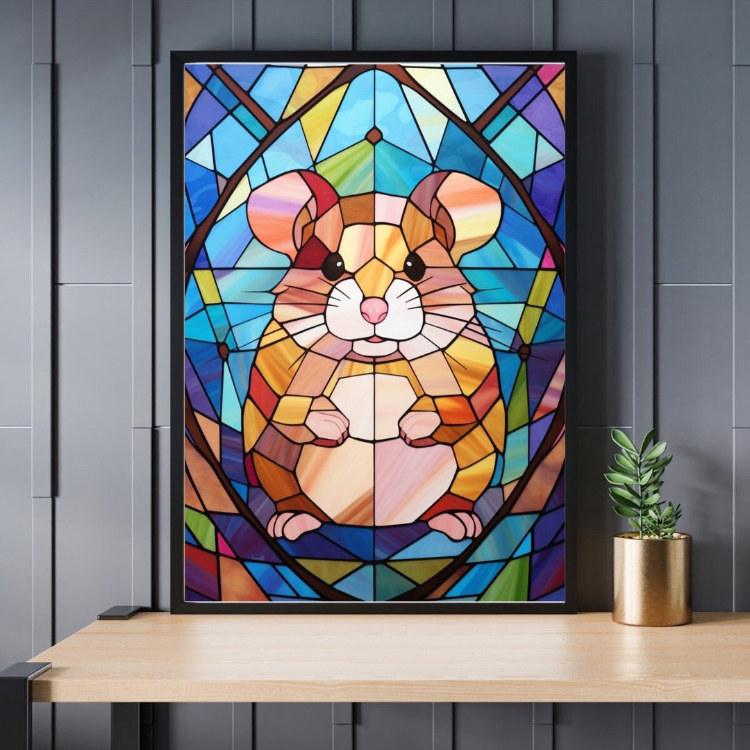 Stained Glass Hamster Jigsaw Puzzle 300/500/1000 Piece - Etsy
