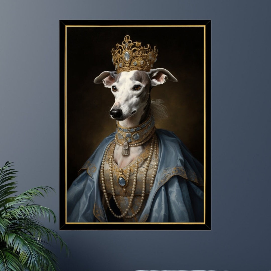 Whippet Royal Portrait Jigsaw Puzzle: Pet Costume Gift - Etsy UK