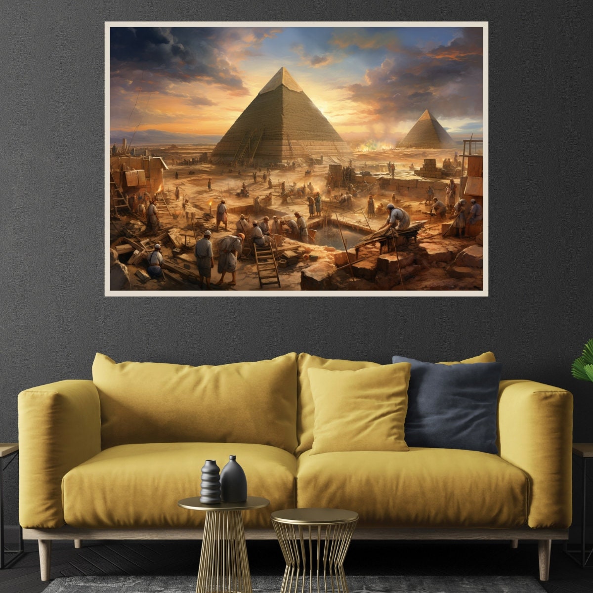 Buliding of Egyptian Pyramid Jigsaw Puzzle 300/500/1000 Piece - Etsy