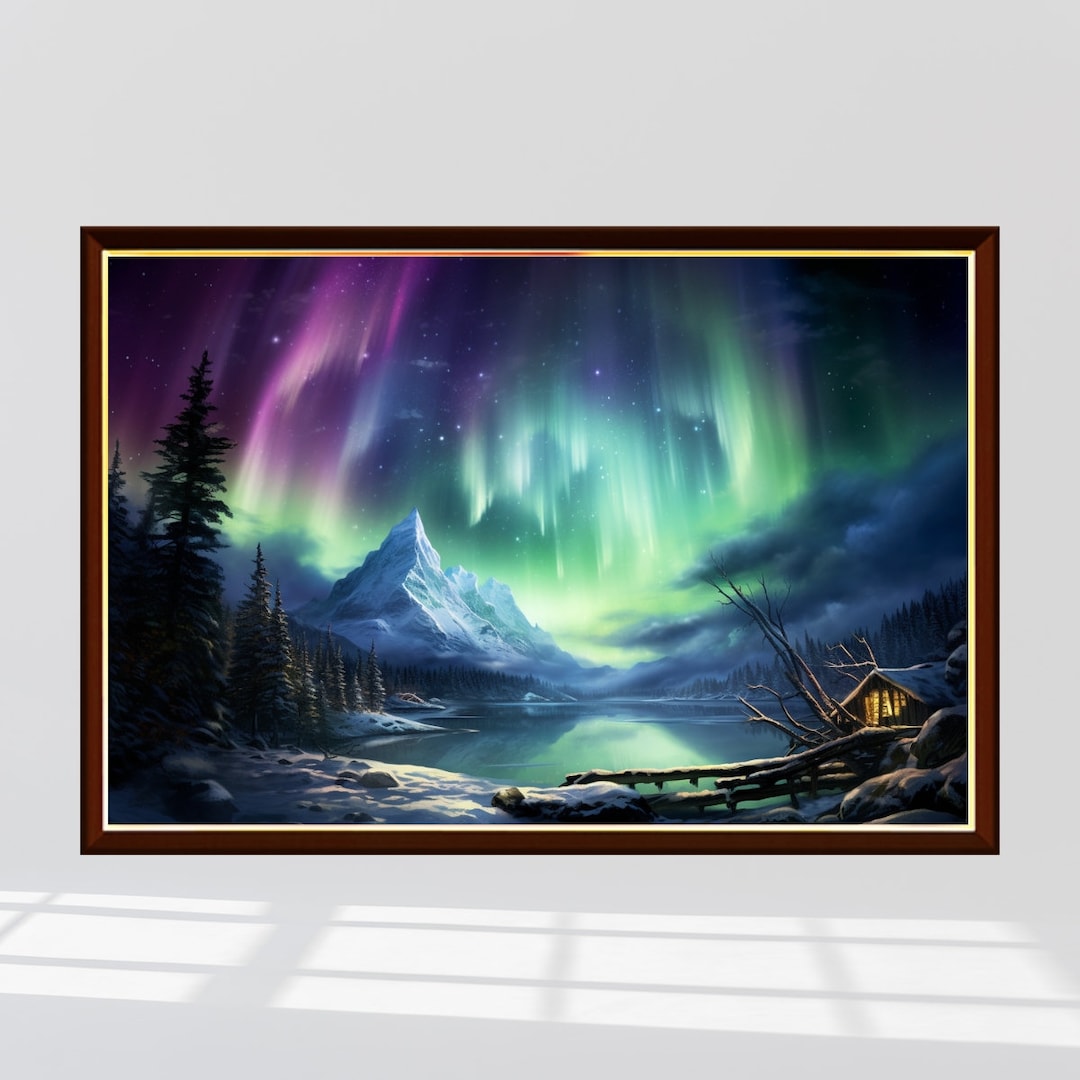 Sky With Northern Lights Jigsaw Puzzle 300/500/1000 Piece - Etsy
