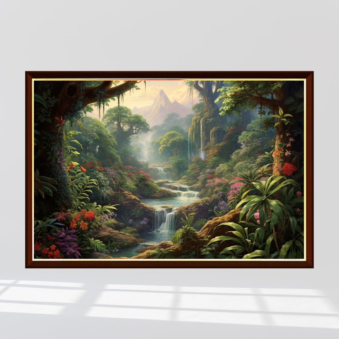 A Wild Jungle Jigsaw Puzzle 300/500/1000 Piece - Etsy