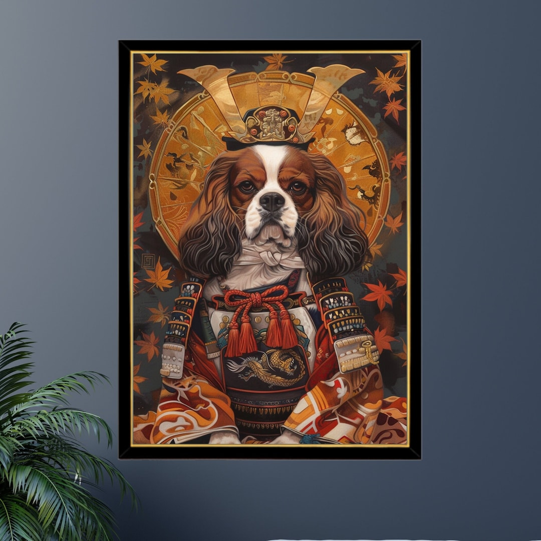 Samurai Cavalier King Charles Spaniel Jigsaw Puzzle: Japanese Warrior ...