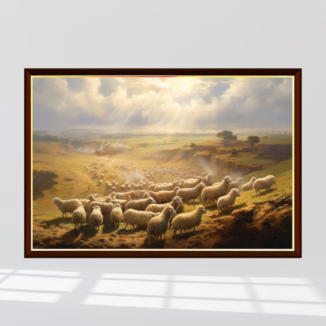 A Herd of Sheep Jigsaw Puzzle 300/500/1000 Piece - Etsy
