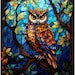 Stained Glass Owl Jigsaw Puzzle 300/500/1000 Piece - Etsy