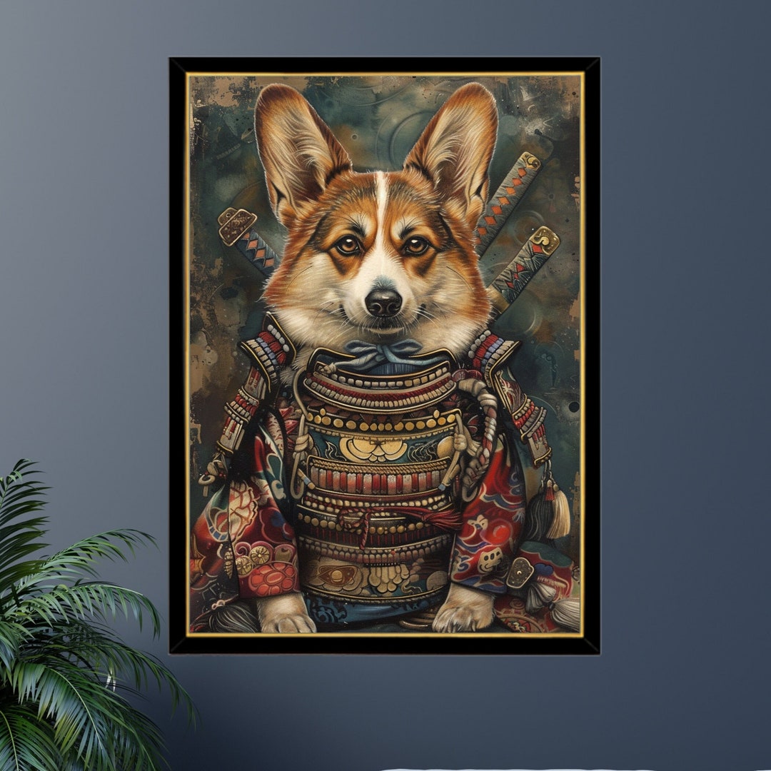 Samurai Pembroke Welsh Corgi Jigsaw Puzzle 300/500/1000 Piece ...