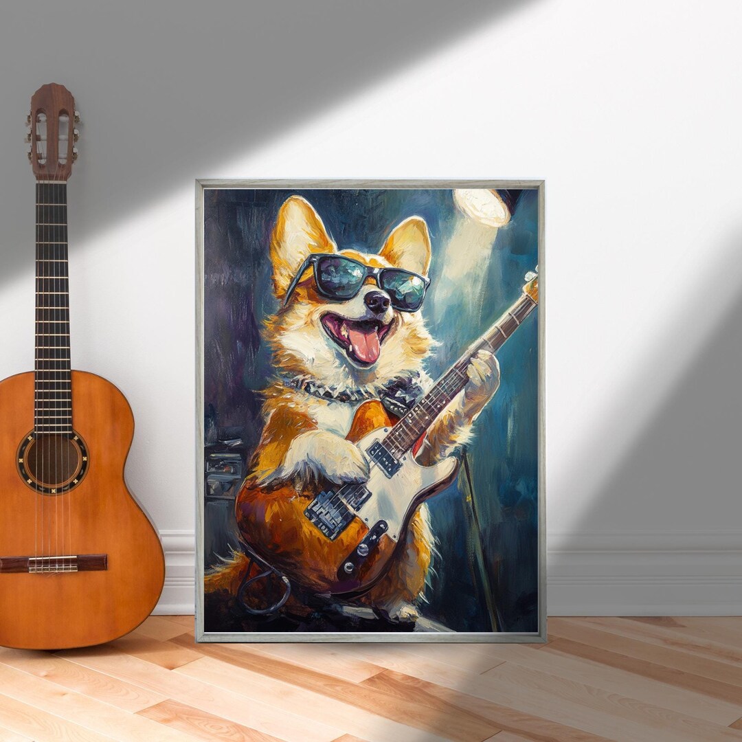 Pembroke Welsh Corgi Rock Star Jigsaw Puzzle 300/500/1000 Piece ...