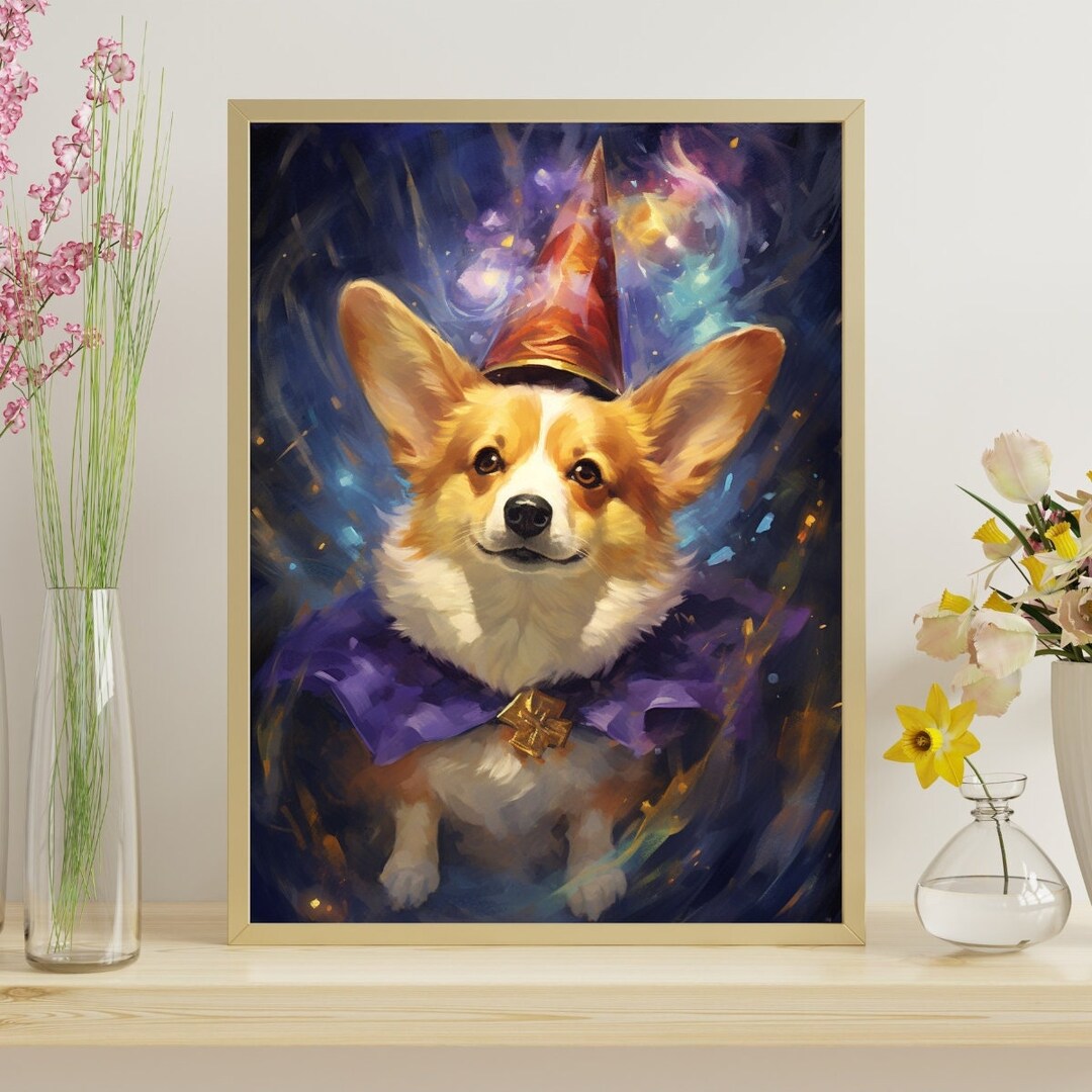 Pembroke Welsh Corgi Wizard Jigsaw Puzzle 300/500/1000 Piece - Perfect ...