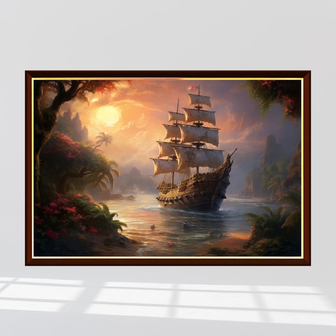 Lost Sailing Ship Jigsaw Puzzle 300/500/1000 Piece - Etsy