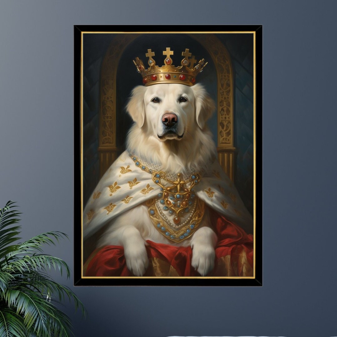 Great Pyrenees Royal King Jigsaw Puzzle 300/500/1000 Piece - Pet Royal ...