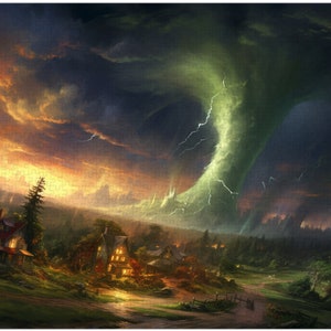 Tornado Disaster Jigsaw Puzzle 300/500/1000 Piece - Etsy