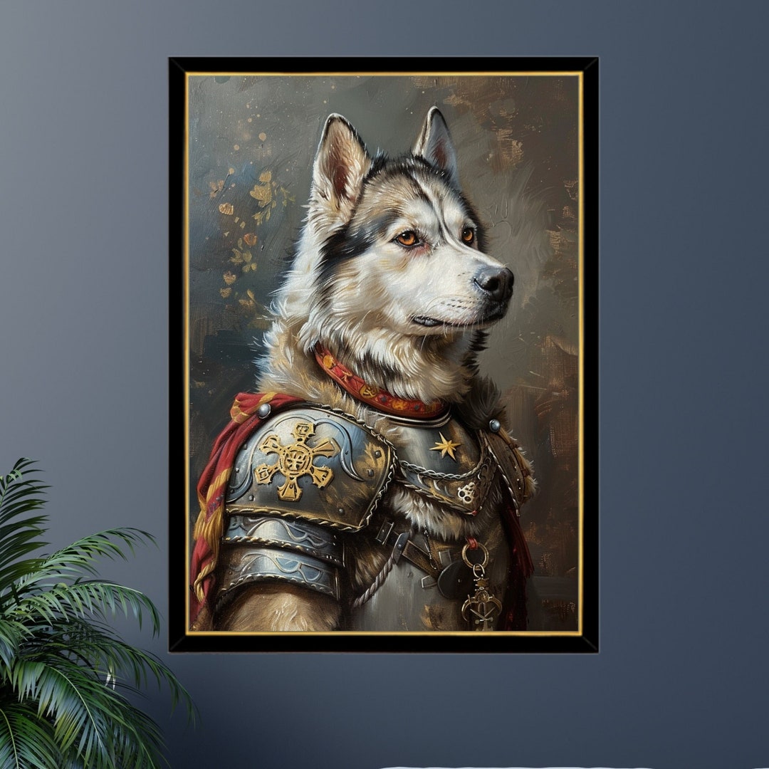 Siberian Husky Knight Jigsaw Puzzle 300/500/1000 Piece - Pet Knight ...