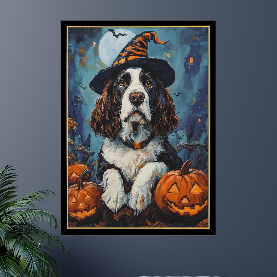 English Springer Spaniel Halloween Jigsaw Puzzle: Pet Costume Portrait ...