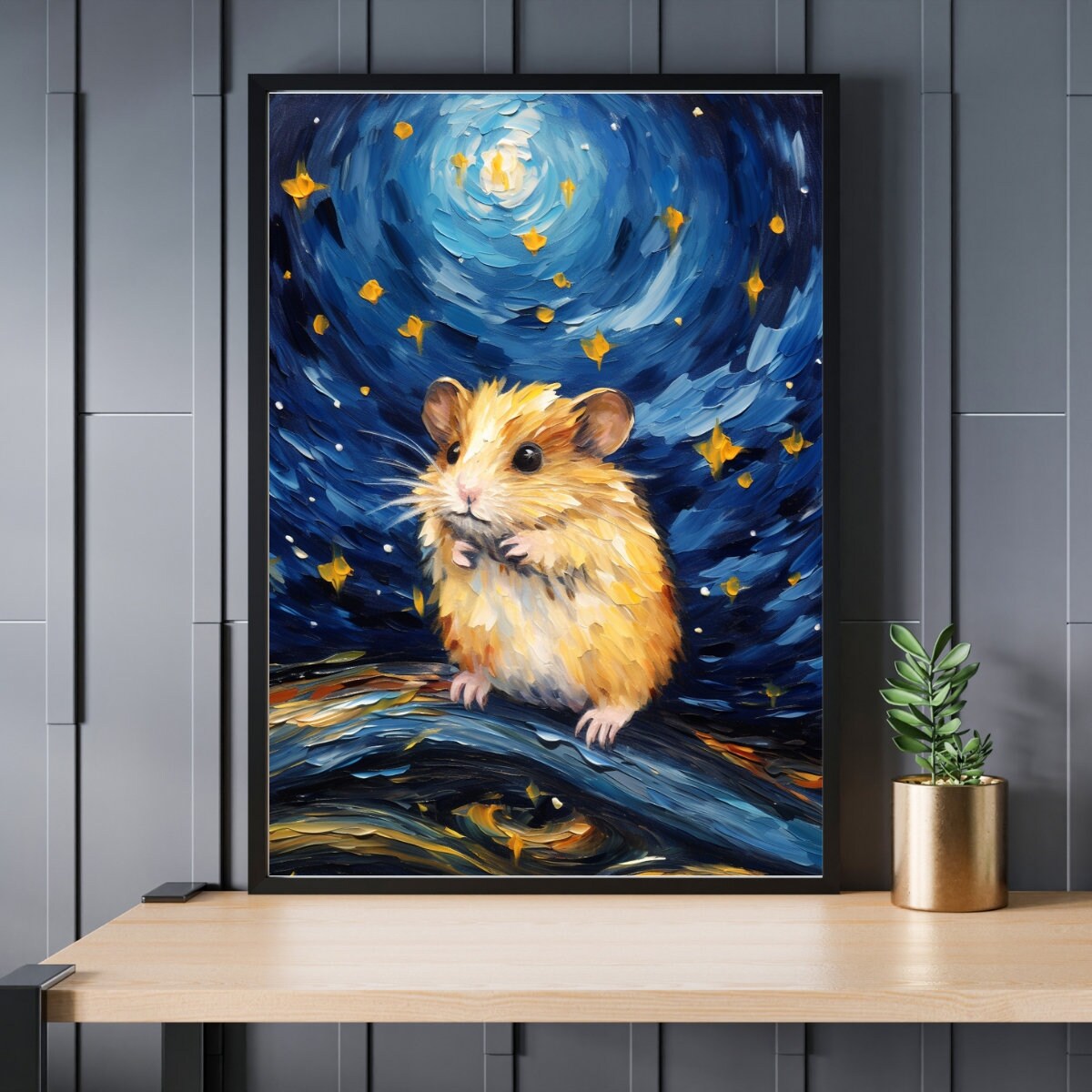 Starry Night Hamster Jigsaw Puzzle 300/500/1000 Piece - Etsy