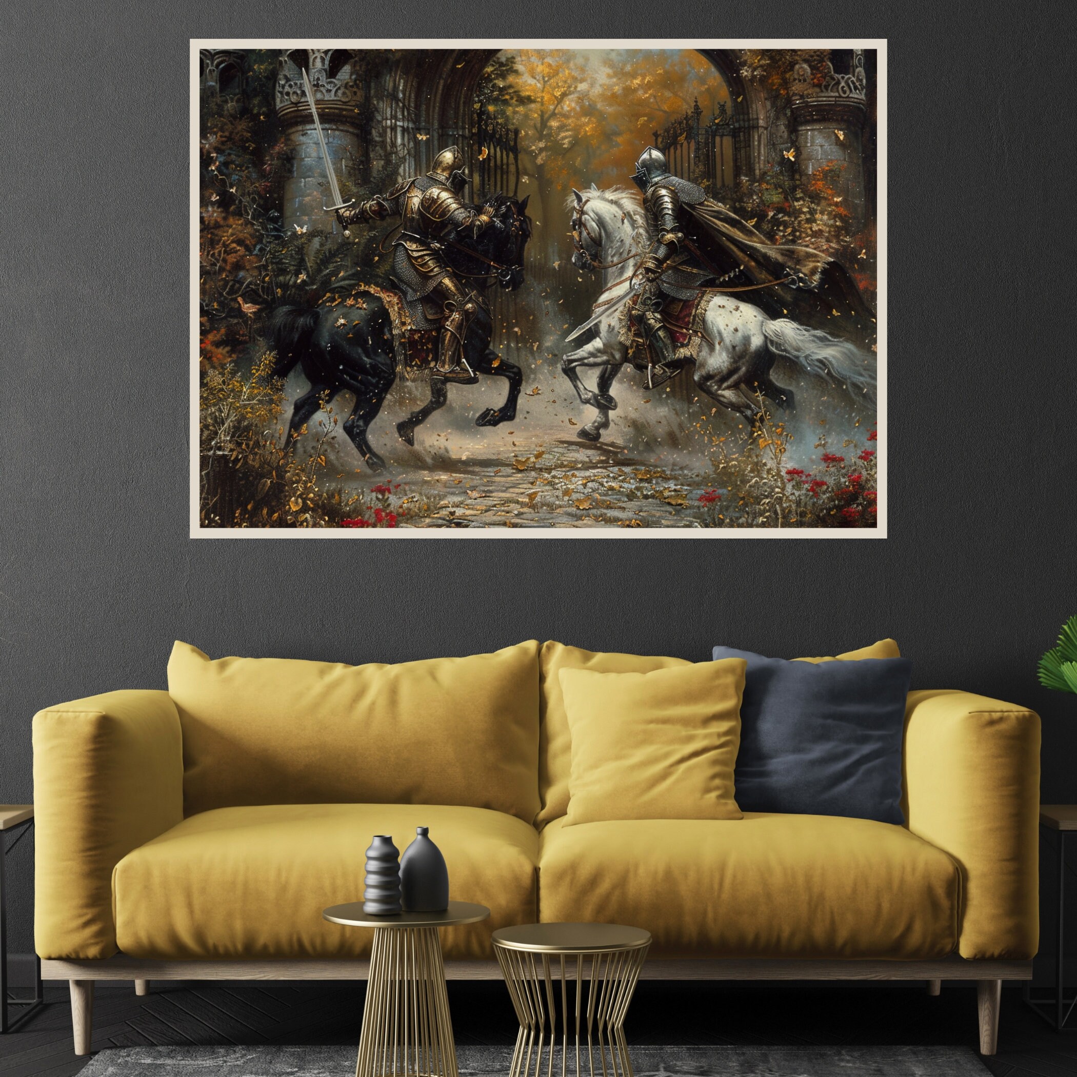 Duel of Knight Jigsaw Puzzle 300/500/1000 Piece - Etsy