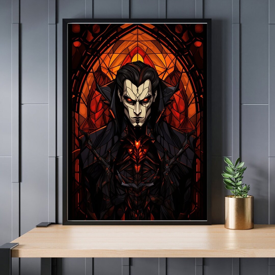 Stained Glass Vampire Jigsaw Puzzle 300/500/1000 Piece - Etsy