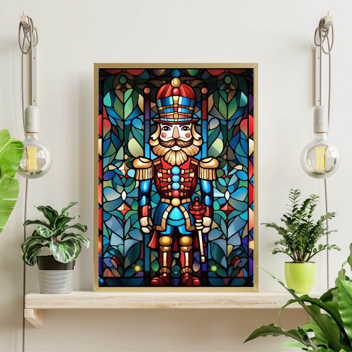 Stained Glass Nutcracker Jigsaw Puzzle 300/500/1000 Piece - Etsy