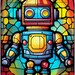 Stained Glass Robot Jigsaw Puzzle 300/500/1000 Piece - Etsy
