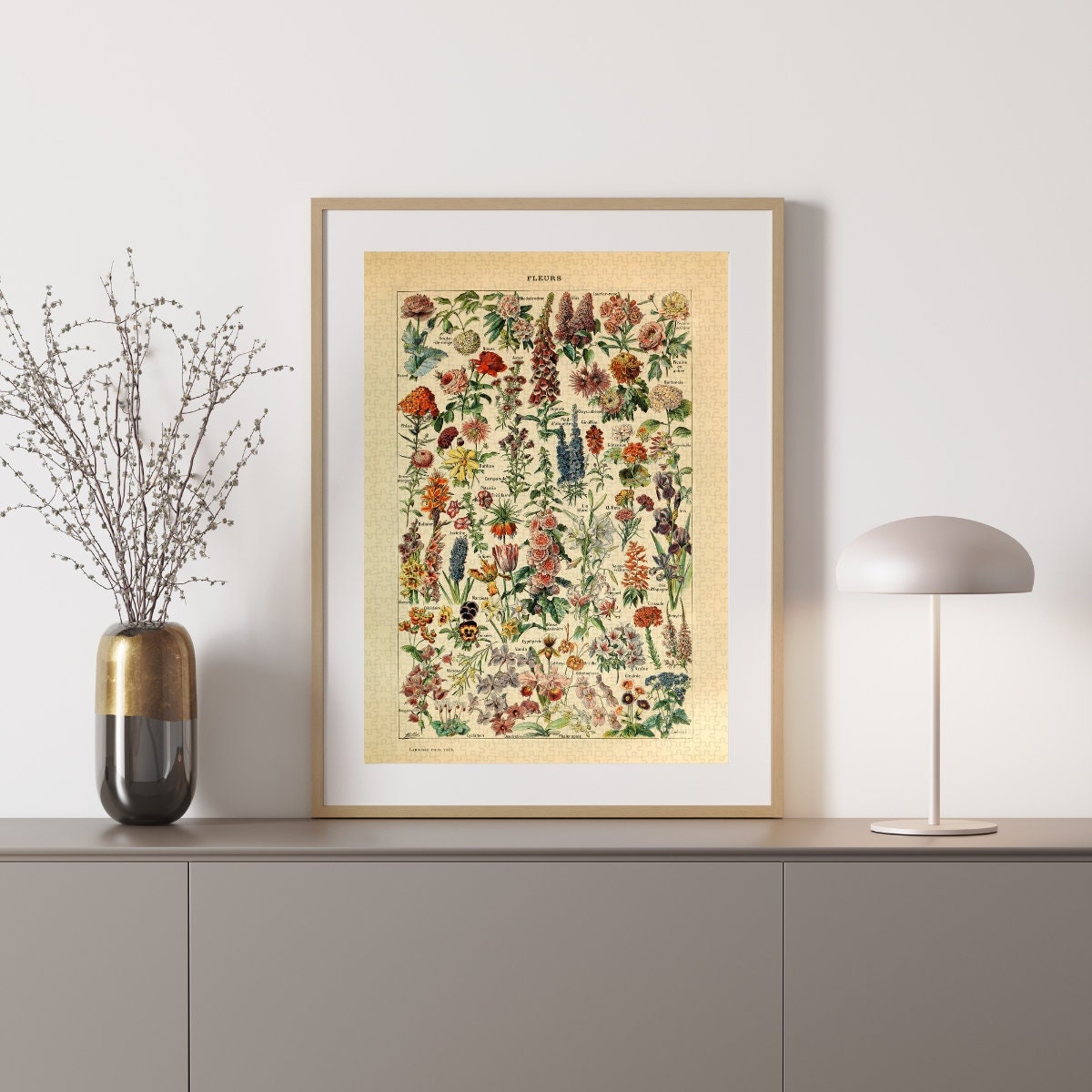 Flower Classification Jigsaw Puzzle 300/500/1000 Piece, Vintage ...