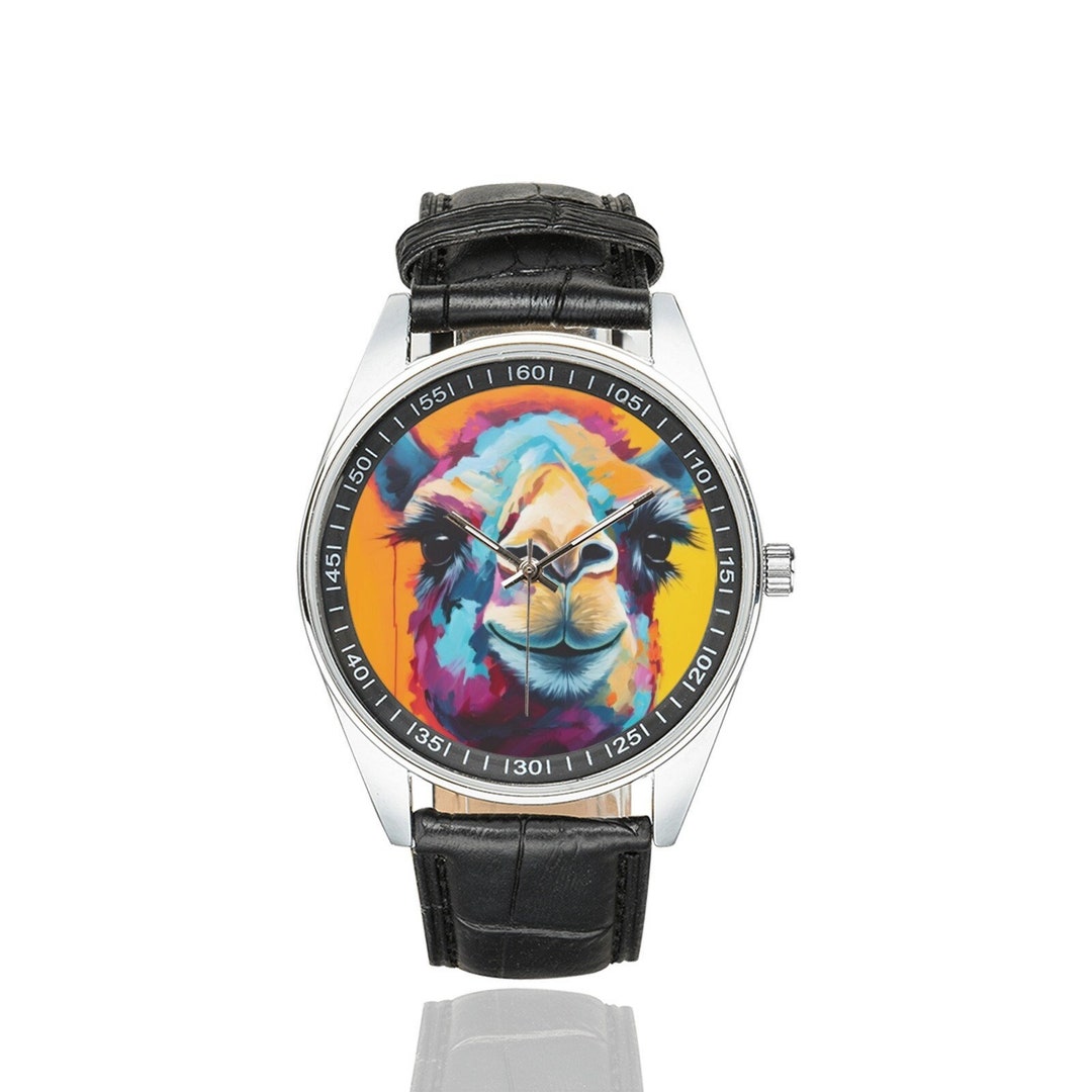 Modernist Camel Watch With Black Leather Band, Watches for Men and ...