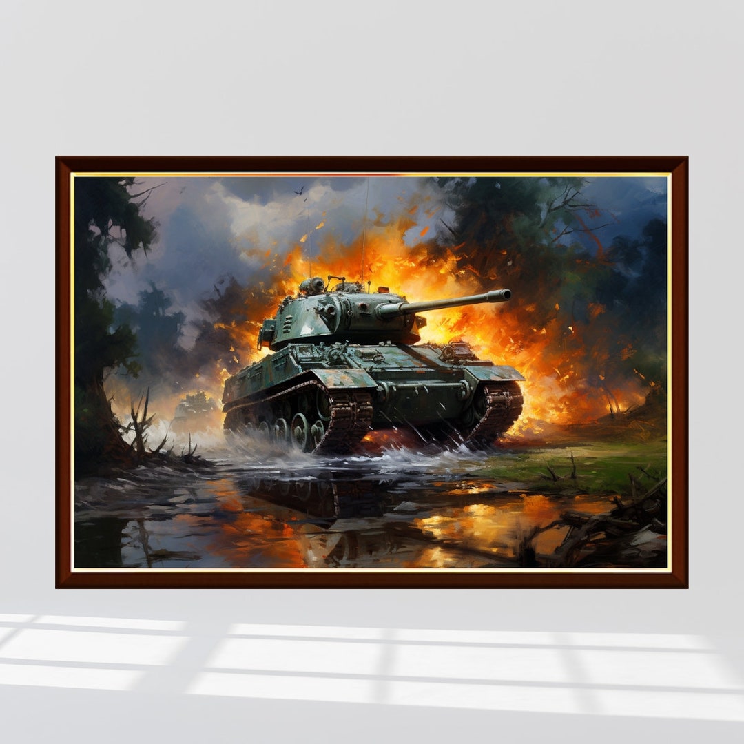 Tank Battle Jigsaw Puzzle 300/500/1000 Piece - Etsy