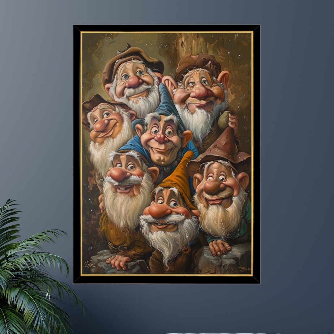 Portrait of Seven Dwarfs Jigsaw Puzzle 300/500/1000 Piece - Etsy