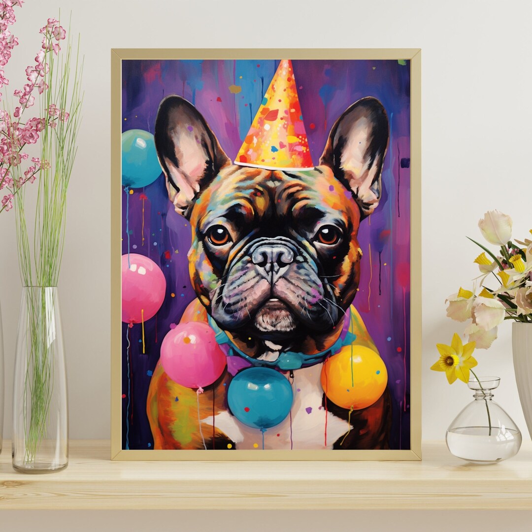 Birthday French Bulldog Jigsaw Puzzle 300/500/1000 Piece - Celebrate ...