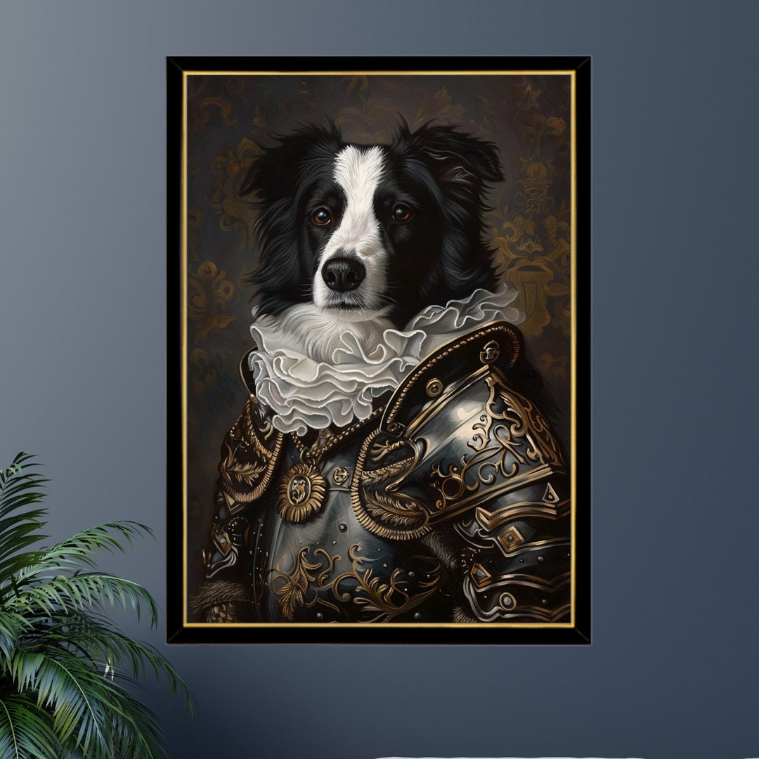 Border Collie Knight Jigsaw Puzzle 300/500/1000 Piece - Pet Knight ...