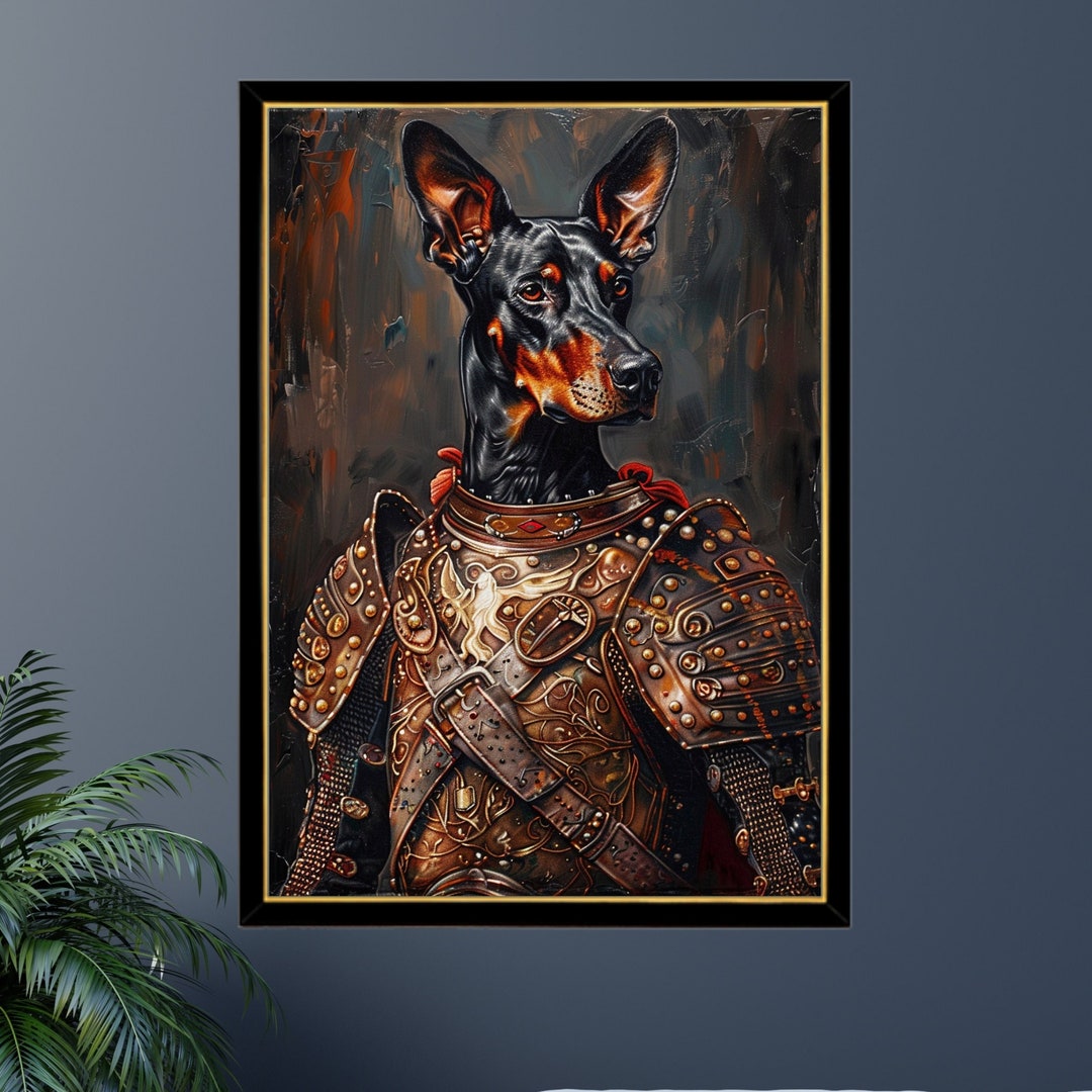 Doberman Pinscher Knight Jigsaw Puzzle 300/500/1000 Piece - Pet Knight ...