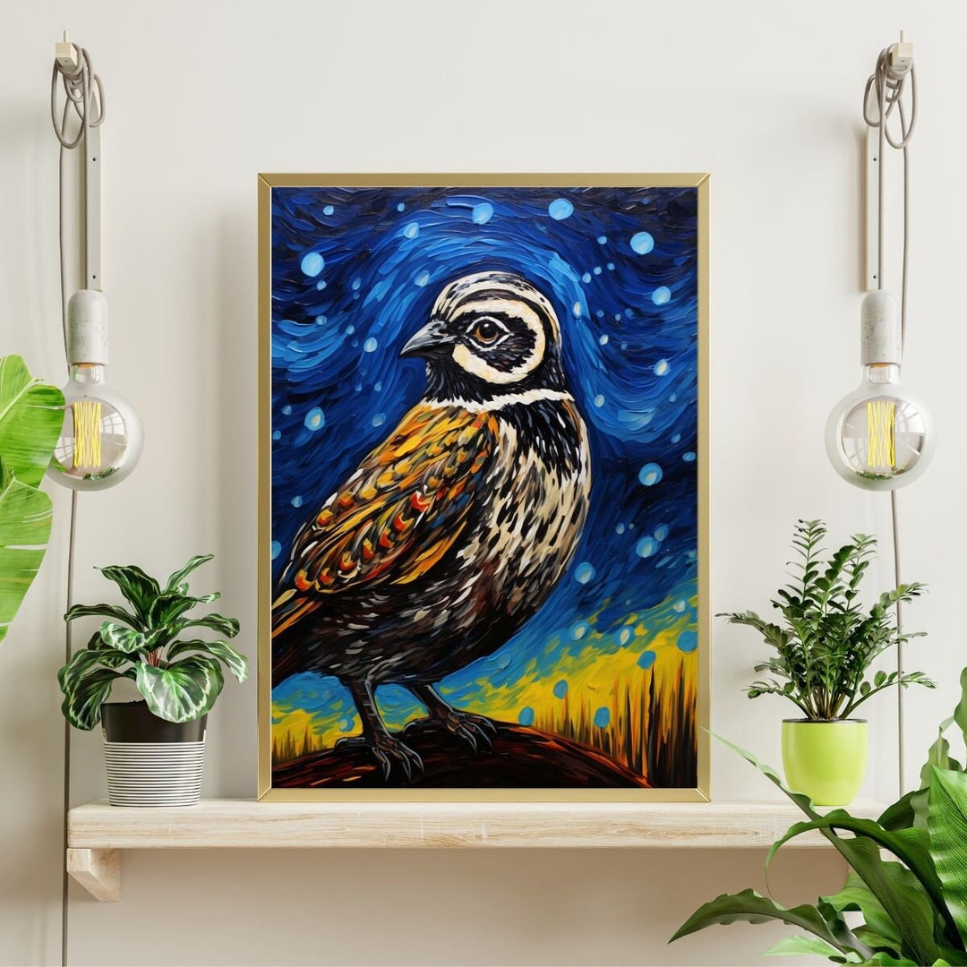 Starry Night Quail Jigsaw Puzzle 300/500/1000 Piece - Etsy