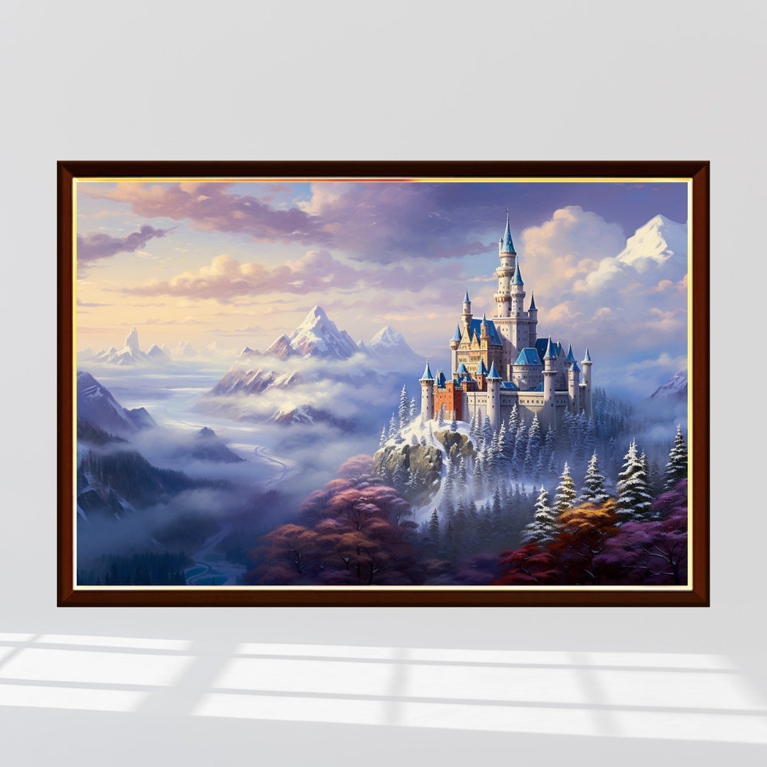 Neuschwanstein Castle in Snow Jigsaw Puzzle 300/500/1000 Piece - Etsy
