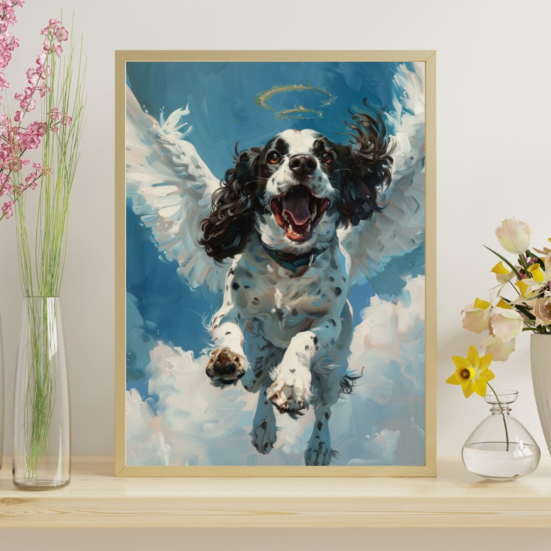Angel English Springer Spaniel Jigsaw Puzzle: Pet Memorial (300/500 ...