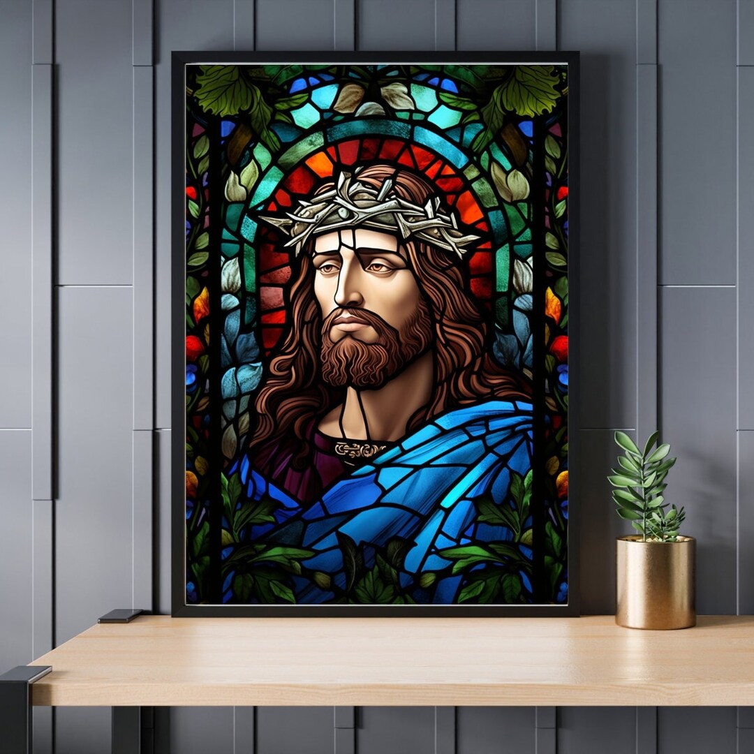 Stained Glass Crown of Thorns Jigsaw Puzzle 300/500/1000 Piece - Etsy