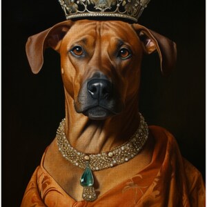 Rhodesian Ridgeback Royal Princess Jigsaw Puzzle: Pet Portrait Gift - Etsy