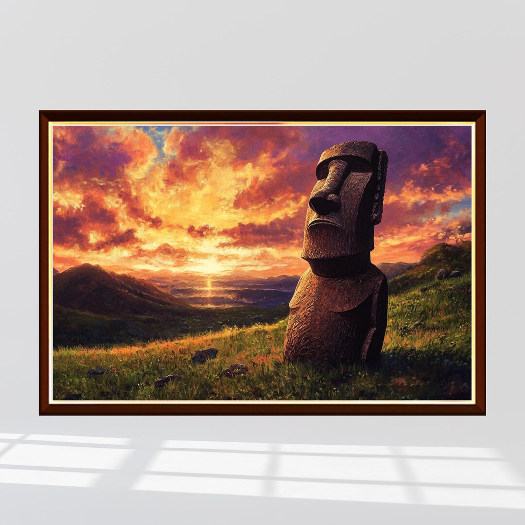 Moai on Easter Island Jigsaw Puzzle 300/500/1000 Piece - Etsy