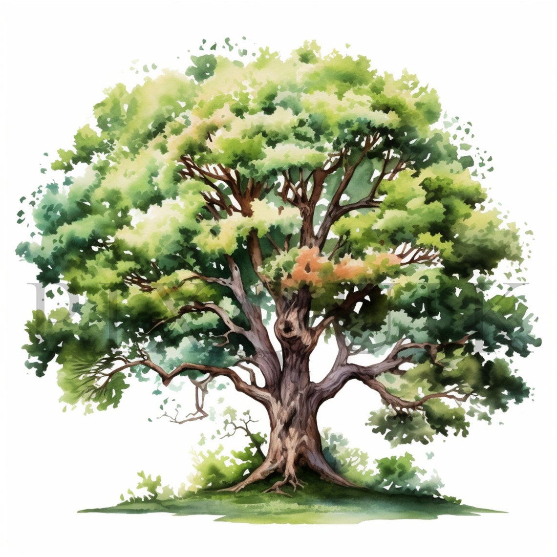 Watercolor Tree Clipart 13 High Quality Jpgs Digital Download ...